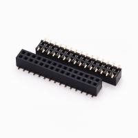 China 2.0mm Pitch Double Row Vertical SMT Female Header 3.55mm Height 4.0mm Width with Locating Post for sale