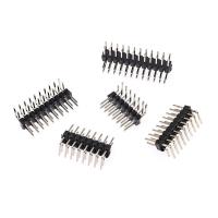 China 2.0mm dual row right angle pin headers. Compact 90° design, durable insulation, stable electrical performance for industrial and consumer electronics. for sale