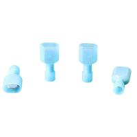 China 250 Series 6.3mm Female Fully Insulated Nylon Terminal Blue Single Piece for sale