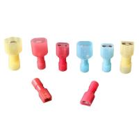 China 250 Series 6.3mm Female Fully Insulated Nylon Terminal Blue Single Piece for sale