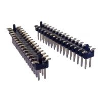 China 2.0mm Pitch Dual Row SMT Pin Header, With/Without Locating Post, Custom Pin Length for sale