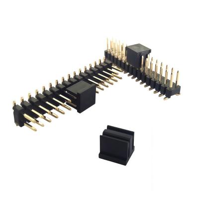 China 2.0mm Pitch Dual Row SMT Pin Header, With/Without Locating Post, Custom Pin Length for sale