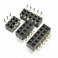 China 2.0mm Pitch Double Row Outside Bend Female Header DIP 4.3mm Height 3.4mm Pin Length for sale