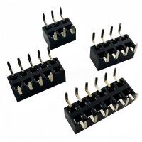 China 2.0mm Pitch Double Row Outside Bend Female Header DIP 4.3mm Height 3.4mm Pin Length for sale