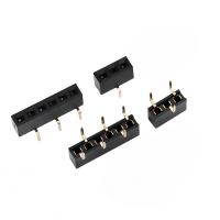 China 2.0mm Pitch Single Row DIP Female Header H=4.3mm Pin Length 3.4mm Outside Bend Connector for sale