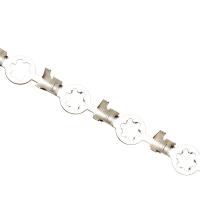 China Closed Ring Tongue Terminal 20-16 AWG M5 Stud Internal Serrated Star Tooth Tin Plated Uninsulated for sale