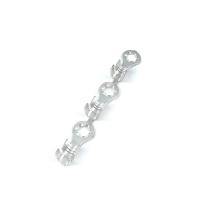 China Closed Ring Tongue Terminal 20-16 AWG M5 Stud Internal Serrated Star Tooth Tin Plated Uninsulated for sale