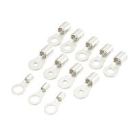 China Heavy-Duty Cold-Pressed Ring Terminal, Uninsulated Copper Lug, Single Piece, High Current Ground Terminal for sale