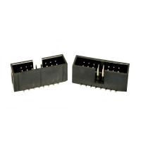 China 1.27mm Pitch Vertical SMT Box Header PA9T Glass-Filled 8-68 Pin Anti-misplug Clamp Cover for sale