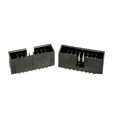 China 1.27mm Pitch Vertical SMT Box Header PA9T Glass-Filled 8-68 Pin Anti-misplug Clamp Cover for sale