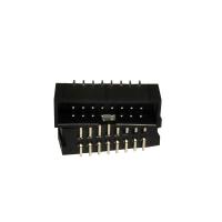 China 1.27mm Pitch Vertical SMT Box Header PA9T Glass-Filled 8-68 Pin Anti-misplug Clamp Cover for sale