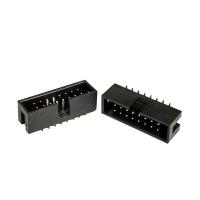 China 1.27mm Pitch Vertical SMT Box Header PA9T Glass-Filled 8-68 Pin Anti-misplug Clamp Cover for sale