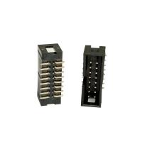 China 1.27mm Pitch Vertical SMT Box Header PA9T Glass-Filled 8-68 Pin Anti-misplug Clamp Cover for sale