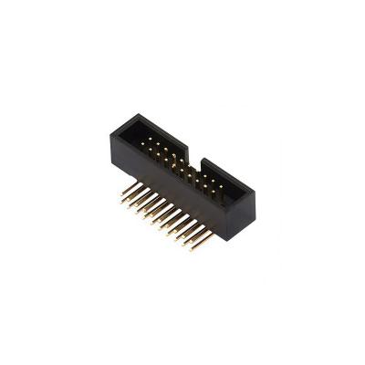 China 1.27mm Double Row Right Angle Box Header Connector for PCB Circuit Control Board for sale