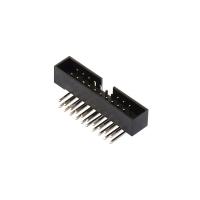 China 1.27mm Double Row Right Angle Box Header Connector for PCB Circuit Control Board for sale