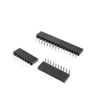 China 2.0mm Pitch 6.35mm Height Single Row 90° Right Angle Female Header Connector for sale