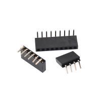 China 2.0mm Pitch 6.35mm Height Single Row 90° Right Angle Female Header Connector for sale