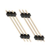 China 2.0mm Pitch Single Row Double Insulator Straight DIP Pin Header Connector for sale