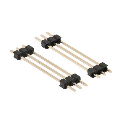 China 2.0mm Pitch Single Row Double Insulator Straight DIP Pin Header Connector for sale