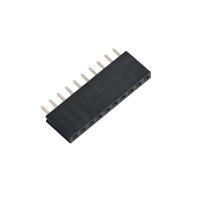 China 2.54mm Pitch Single Row Y-Type Female Header, Insulation Height 8.5mm for sale