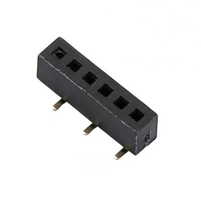 China 1.0mm Pitch Single Row Vertical SMT Female Header Connector For PCB for sale