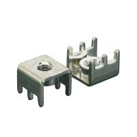 China 6 Soldering Claws PCB Lock Nut Terminal, High Current Brass 100A / Red Copper 150A Board Mount Power Connector for sale
