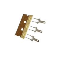 China 110(2.8*0.5mm) Straight Terminal Strip Tape, 0.5T Brass Anti-reverse Through Hole Terminal, 5.0mm Pin Spacing for AI Auto Insertion Machine for sale