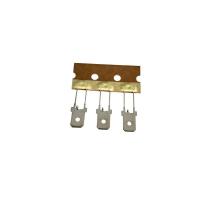 China 250(6.35×0.8mm) Straight Terminal Tape, Anti-reverse Through Hole Terminal for AI Auto Insertion Machine, High Current PCB Power Terminals for Small Home Appliances for sale