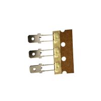 China 250(6.35×0.8mm) Straight Terminal Tape, Anti-reverse Through Hole Terminal for AI Auto Insertion Machine, High Current PCB Power Terminals for Small Home Appliances for sale