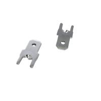 China 187 Anti-reverse Tab Terminal, 0.5mm & 0.8mm Thickness Brass Tin Plated Discrete Loose PCB Power Terminals for Small Home Appliances for sale