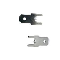 China 187 Anti-reverse Tab Terminal, 0.5mm & 0.8mm Thickness Brass Tin Plated Discrete Loose PCB Power Terminals for Small Home Appliances for sale