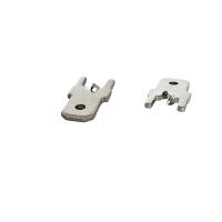 China 187 Anti-reverse Tab Terminal, 0.5mm & 0.8mm Thickness Brass Tin Plated Discrete Loose PCB Power Terminals for Small Home Appliances for sale