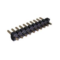 China 3.96mm Pitch Single Row Pin Header | 1.14mm Square Pin | Gold/Tin Plated High Current PCB Connector for sale