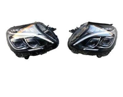 China Classic Hot Selling C-class W205 C63S AMG Front Large Headlight LED Double Eye Steering Daily Running Light for Mercedes-Benz for sale