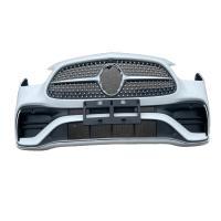 China The New High Quality C-series W206 Front Sports Style Bumper Surrounds the bar Center Mesh air Intake Grille for Mercedes-Benz for sale