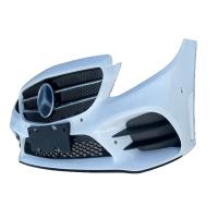 China The New High Quality C-Series W205 Front Sports Model Surrounds the Bumper Guard Center Mesh air Intake Grille for Mercedes-Benz for sale