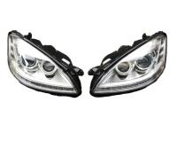 China Classic Style S Series W221 New HID Front Headlights LED Steering Light Night Vision Function for Mercedes-Benz for sale