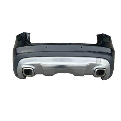 China The Popular GLA Series W156 Rear Bumper Assembly Rear Enveloping Exhaust Hood Electroplated Finish Plate for Mercedes-Benz for sale