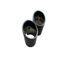 China New High Quality M2 M3 M4 F80 F82 F83 F87 Exhaust Pipe Tail Cover Black Chrome Smoked Black Tail Throat Heat Shield for BMW for sale