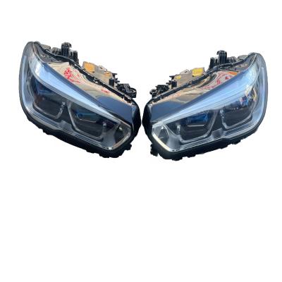 China New High Quality X5 Series G05 Front Left and Right Laser LED Headlights Steering Auxiliary Headlights Dynamic Blue Eyes for BMW for sale