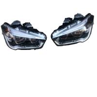 China High Quality New X1 Series F48 F49 LCI Front LED Headlights Near and Far Integrated Light White Angel Circle  for BMW for sale