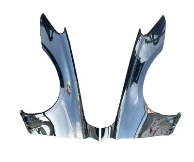 China New Bestselling 7 Series G11 G12 Front Leaf Plate Encircling Side Fender Chrome Smoked Black Trim Strip for BMW for sale