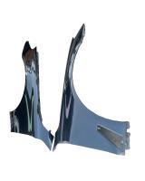 China New Bestselling 7 Series G11 G12 Front Leaf Plate Encircling Side Fender Chrome Smoked Black Trim Strip for BMW for sale