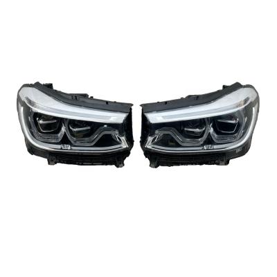 China High Quality New 6GT Series G32LCI Front Left and Right Double LED Headlights Automatic Steering Follow Auxiliary Lamps for BMW for sale