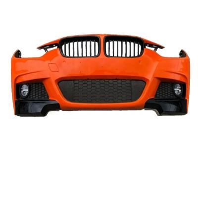 China Classic Style 3 Series F30F31F35 LCI Front Sports Style Bumper Surrounded Guard Fumigated Black Air Intake Grille Tuyere for BMW for sale