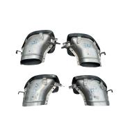 China New High Quality 3 Series G20G21G28 Rear Bumper Exhaust Tailpipe Trim Cover Black Version Chrome Silver Version for BMW for sale