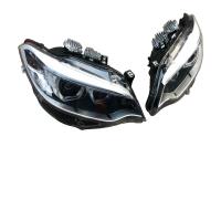 China Classic Style 2 Series F22F23F87 LCI Front LED Automatic Headlights White Angel Circle Day Running Light Steering Assist for BMW for sale