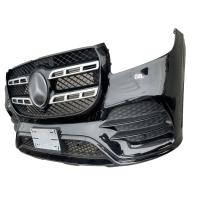 China The New High Quality GLS Is TheW167front Bumper Dark Night Version of the Smoked Black Trim Center Mesh Grille for Mercedes-Benz for sale