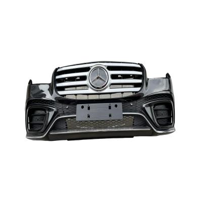 China The New High Quality GLS Series W167 Sports Front Bumper Assembly AMG Style Surrounds the Center Grid Grille for Mercedes-Benz for sale