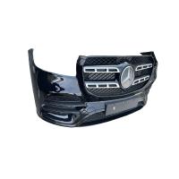 China The New High Quality GLS Series W167 Sports Front Bumper Assembly AMG Style Bumper Dark Night Version for Mercedes-Benz for sale